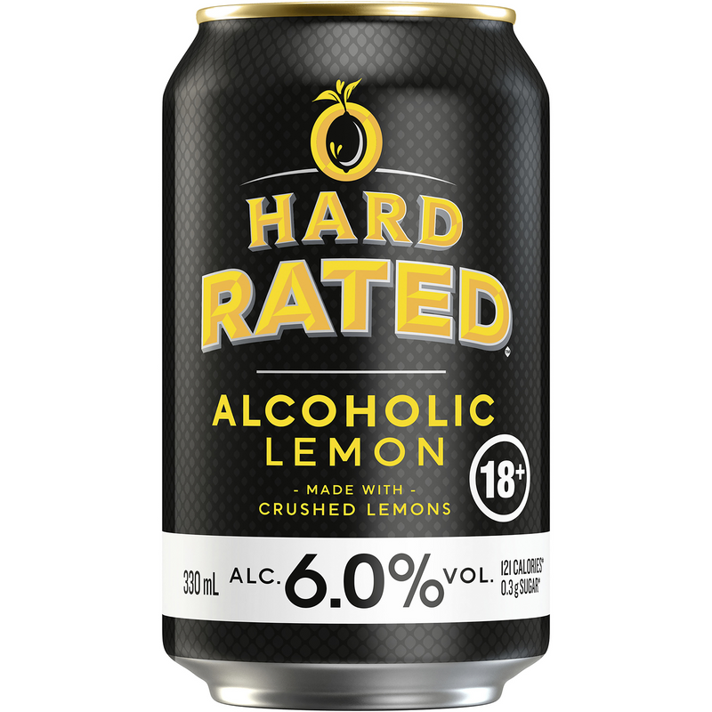 HARD RATED 6% ALCOHOLIC LEMON CANS — Murray's Porters Liquor